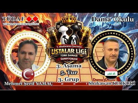 Çevrimiçi Ustalar Ligi - 3. Aşama | Mehmet Şerif YAMAÇ (TUR) vs Shakawan KERKUKİ (IRQ)