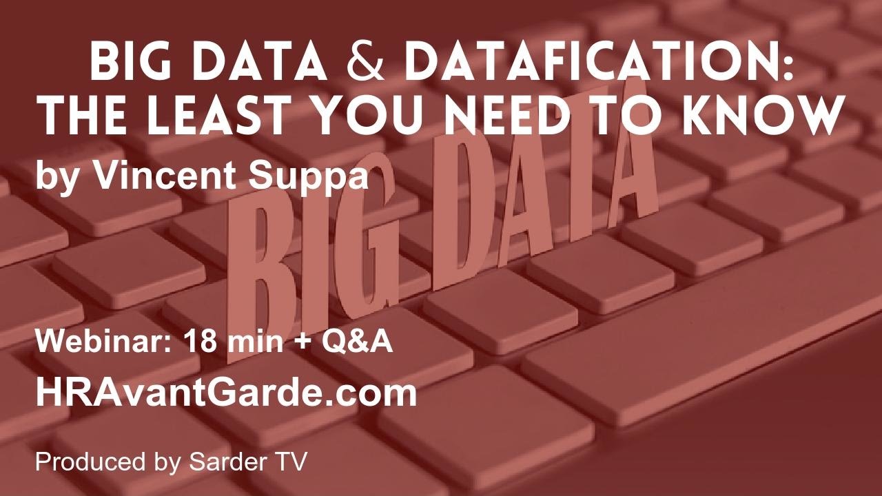 Vincent Suppa: Big Data - The Least You Need to Know - YouTube