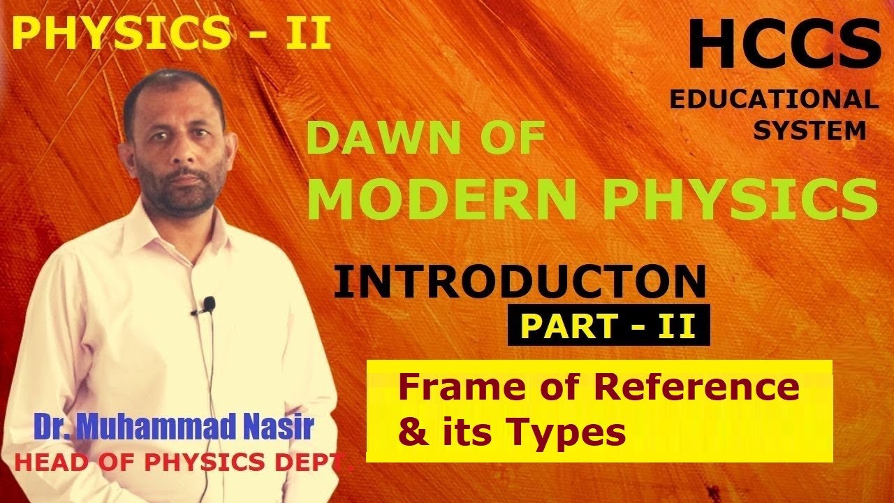 Frame Of Reference Its Types Ch 18 Physics II Prof M Nasir frame-of-reference-its-types-ch-18-physics-ii-prof-m-nasir