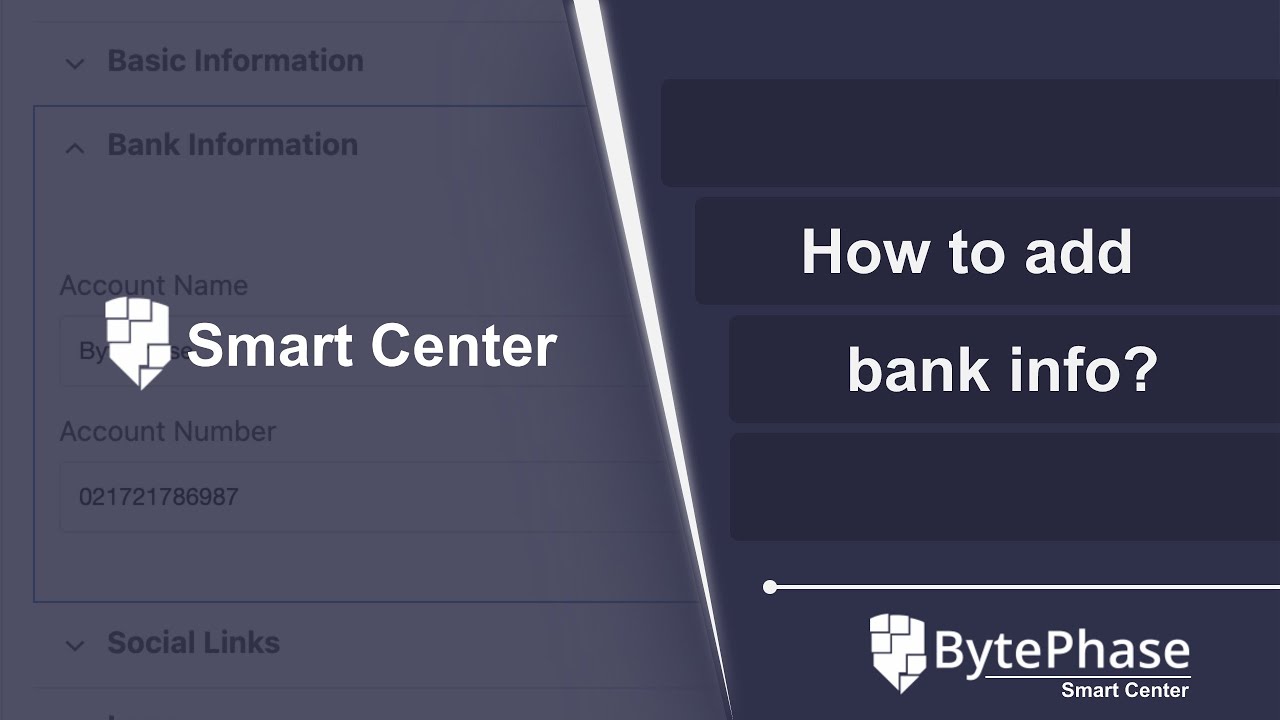 How to add a bank information? - YouTube