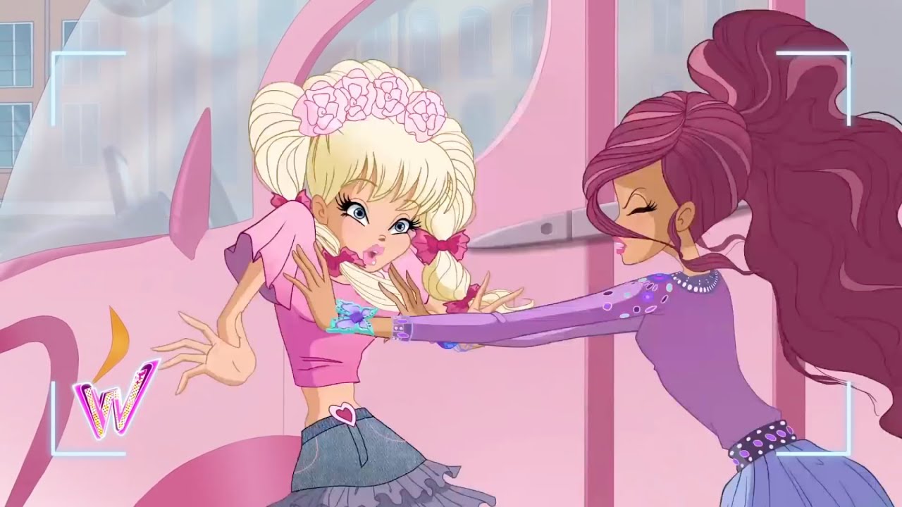 Aisha pushes Lorelei out of the way | Winx Club Clip - YouTube