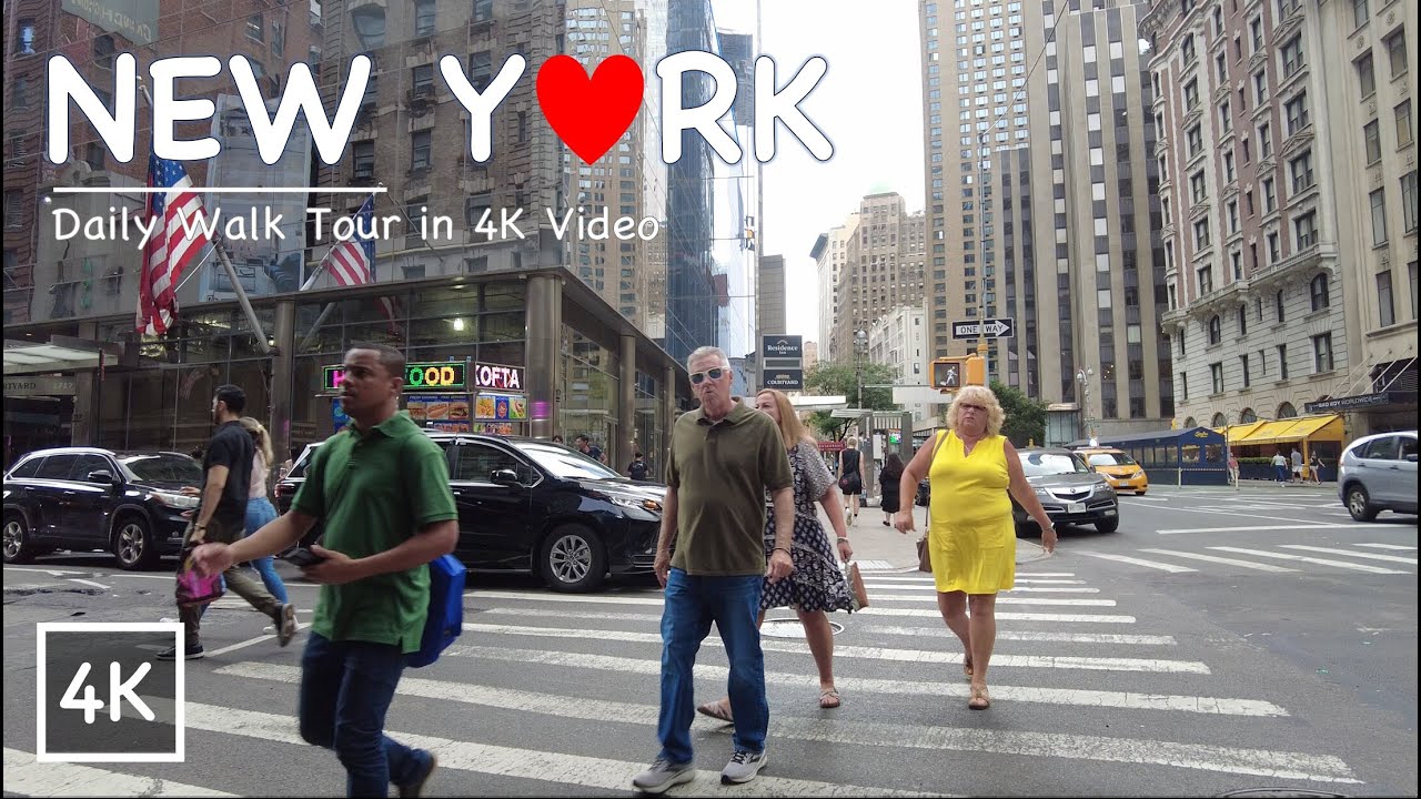 [Daily] New York City, Midtown Manhattan Summer City Walk Tour, 8th ...
