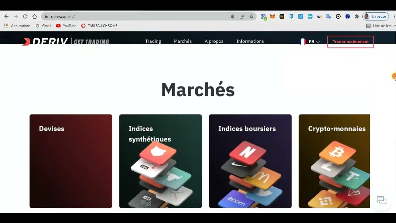 CREATION DE COMPTE DERIV OU BINARY SUR PC - YouTube