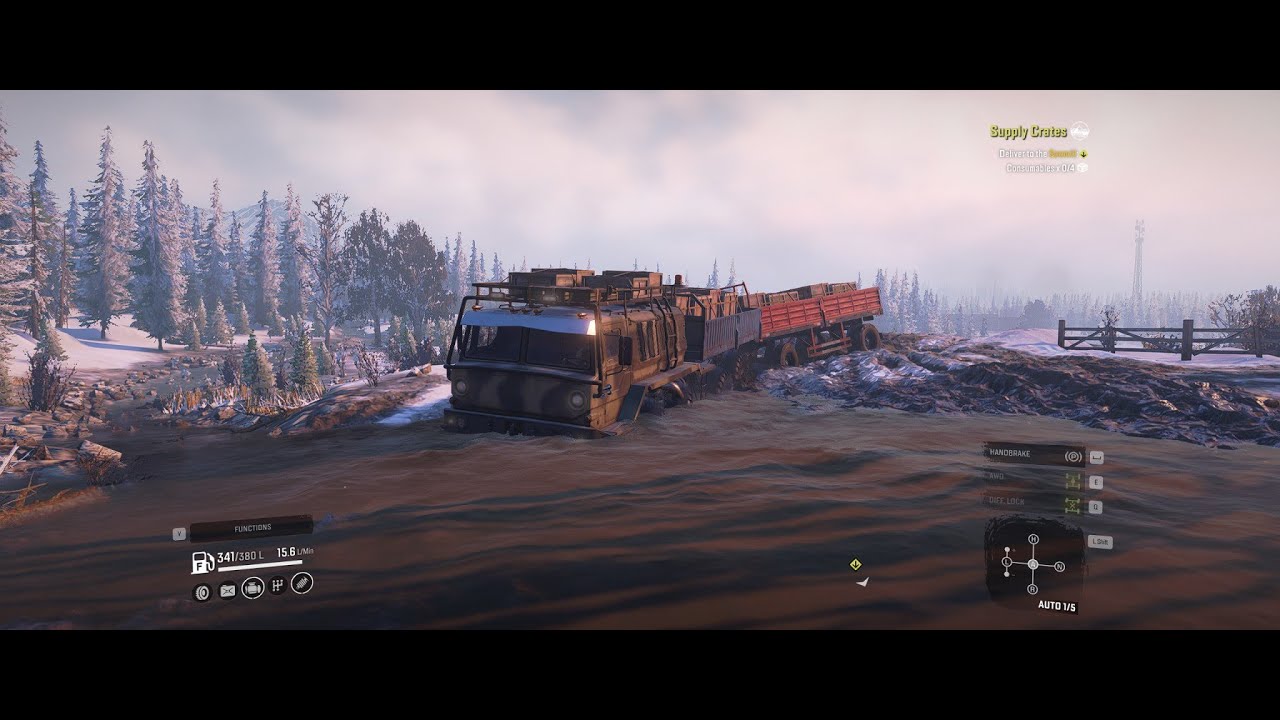 SnowRunner | Delivering Supply Crates | ZiKZ 605R | White Valley ...