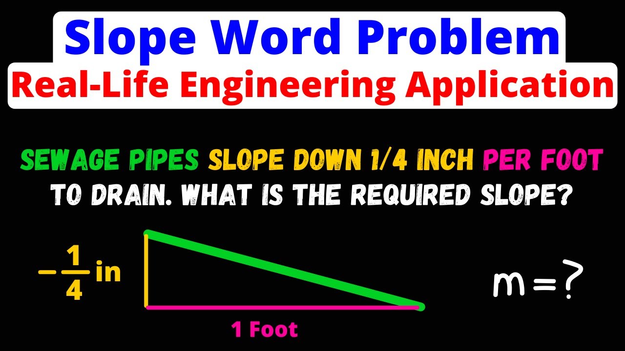 Slope Word Problem Real Life Engineering Application Eat Pi YouTube slope-word-problem-real-life-engineering-application-eat-pi-youtube