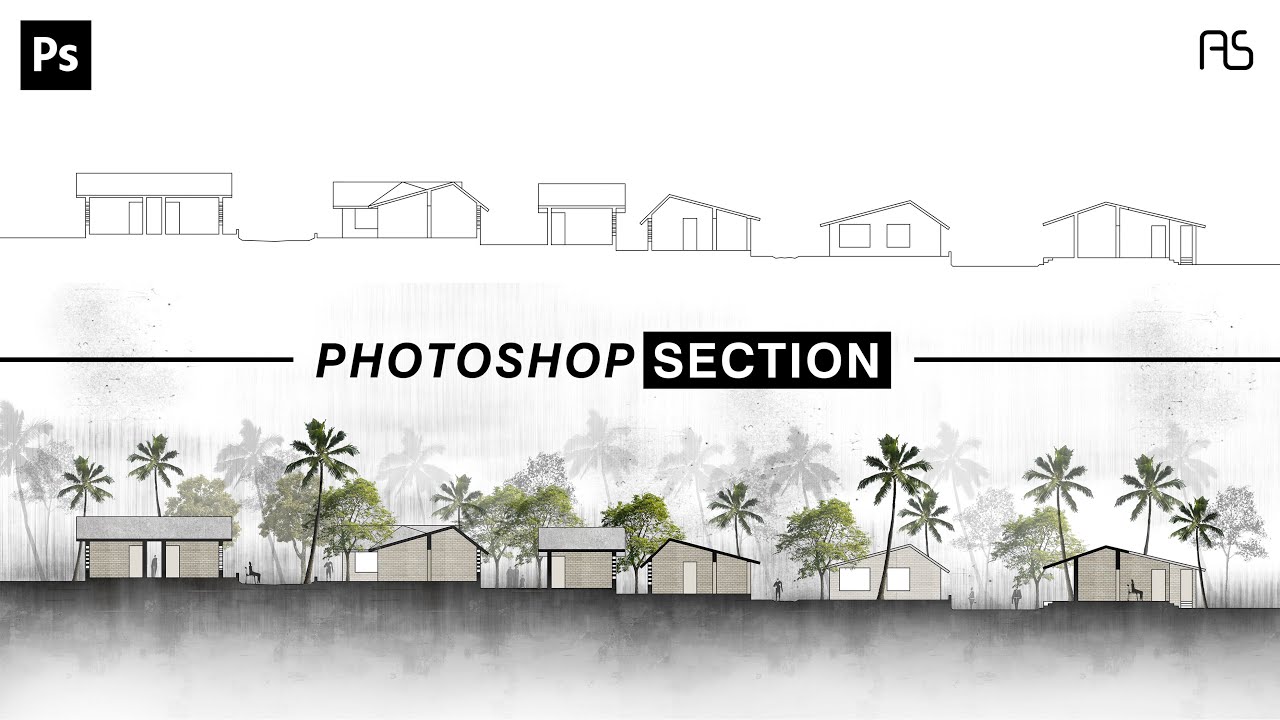Photoshop Section Tutorial | Easy Photoshop Architecture | Archiispace ...