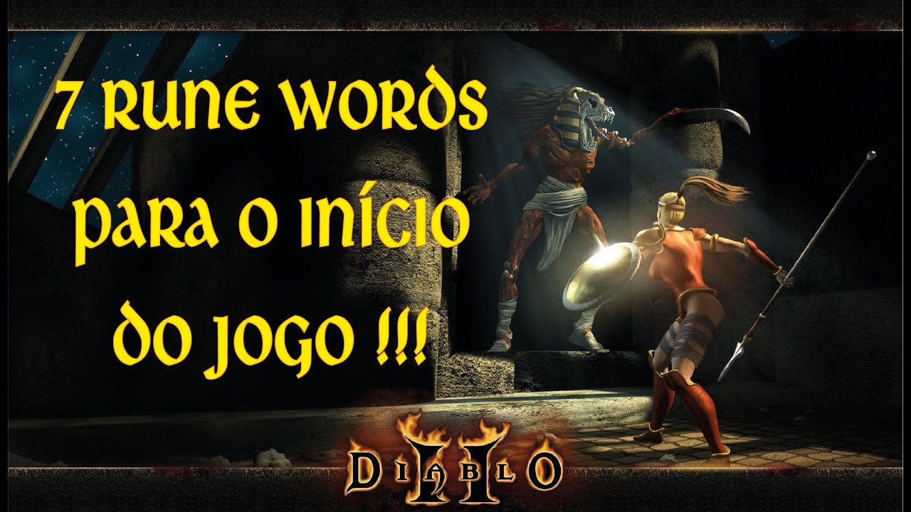 Diablo 2 - Sete Rune words úteis para o início do jogo! - YouTube