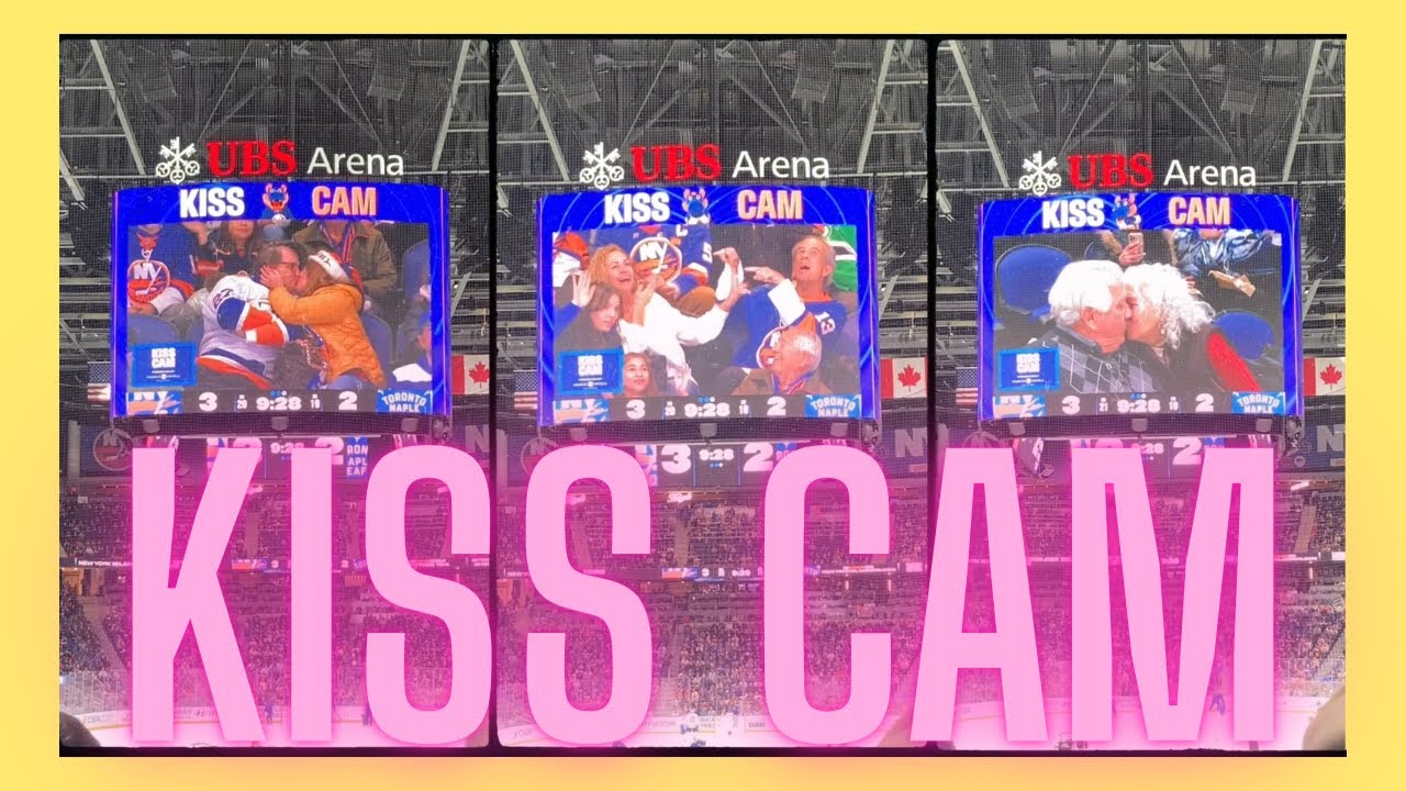 Jumbotron kissing cam - UBS Arena - YouTube