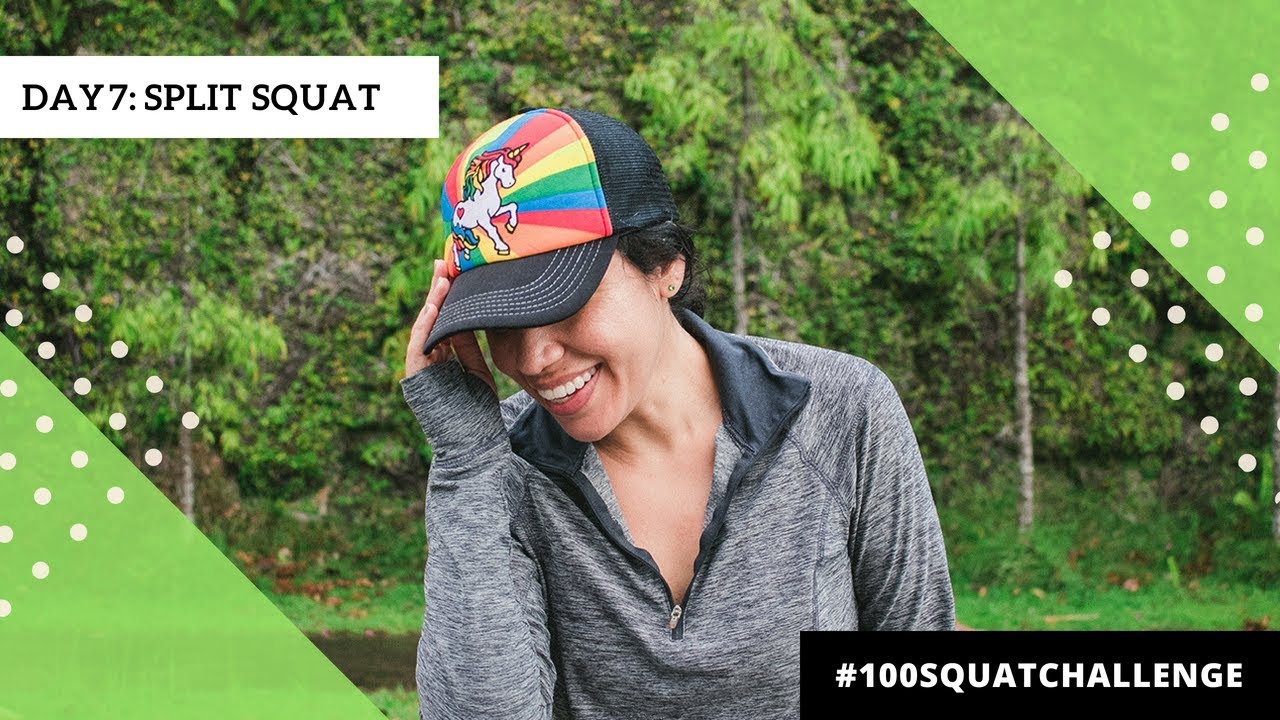 SPLIT SQUAT. DAY 7 // BLOGILATES 100 SQUAT CHALLENGE - YouTube