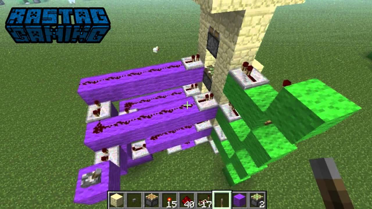Tutorial RedStone #17 - Elevador com 4 pistons Extender - YouTube