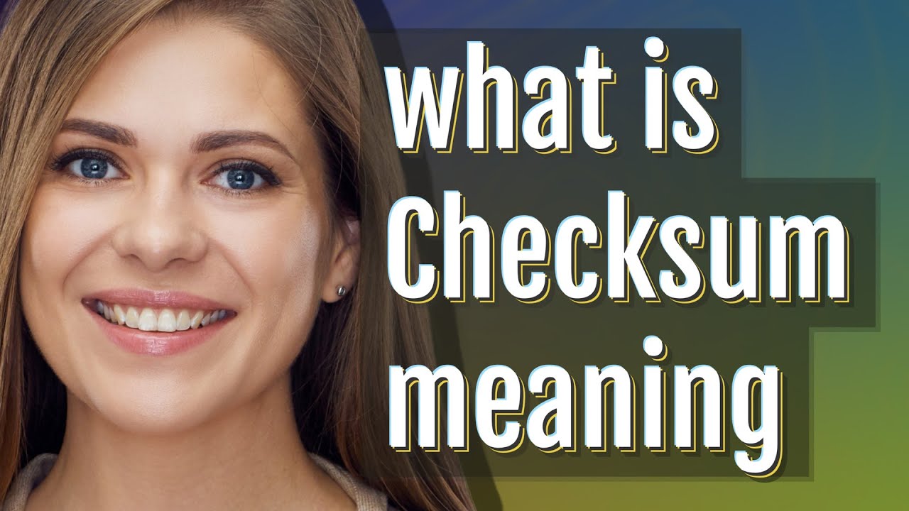 Checksum Meaning Of Checksum YouTube checksum-meaning-of-checksum-youtube