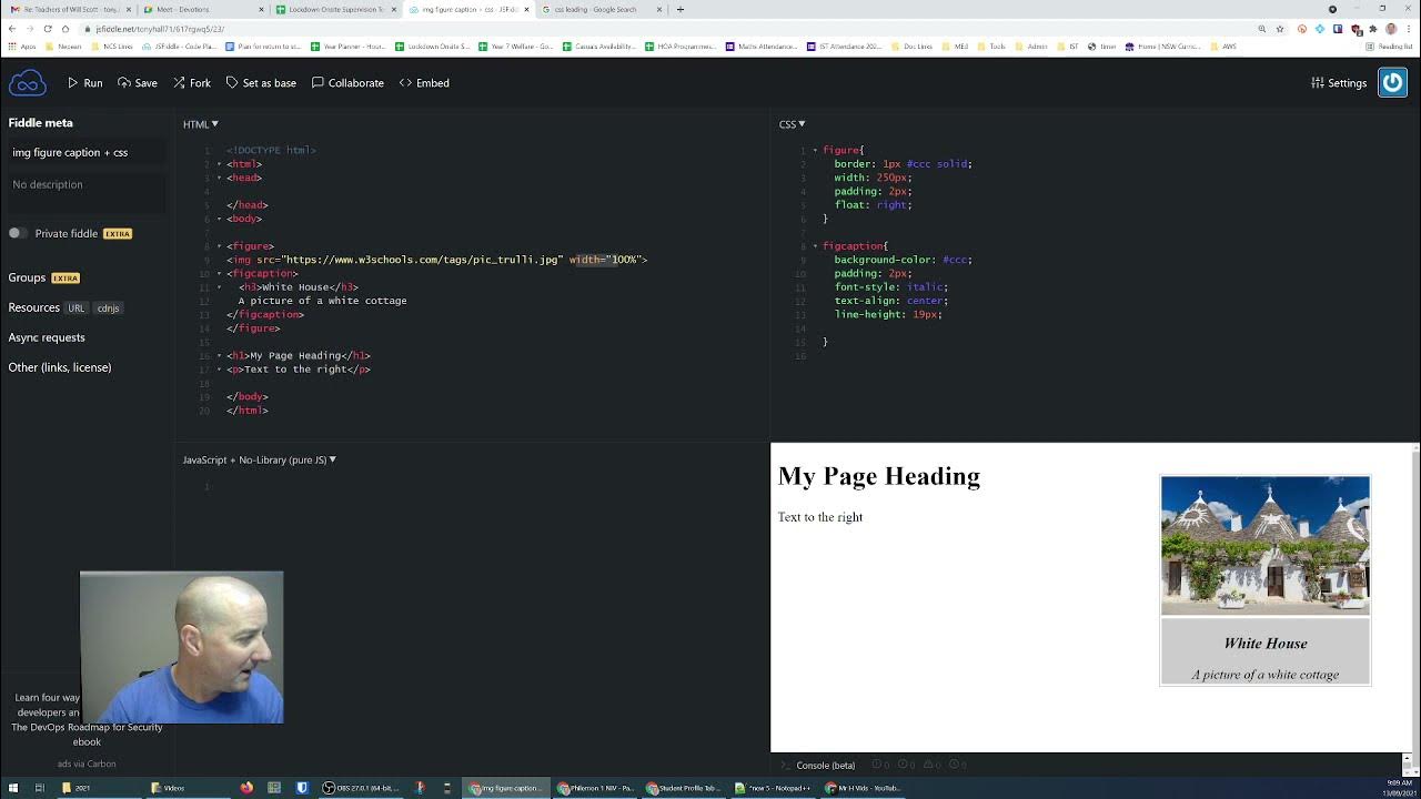html Image caption using figure tag - YouTube