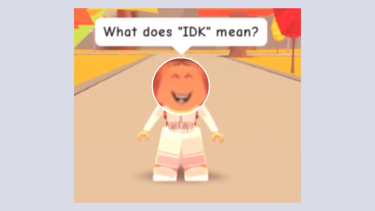 What does “IDK” mean?|| meme - YouTube