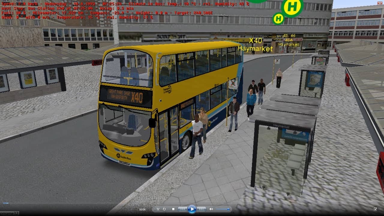 Omsi 2 tour (1363) NewCastle bus X40 Haymarket - Great Park SAGE & Ride ...