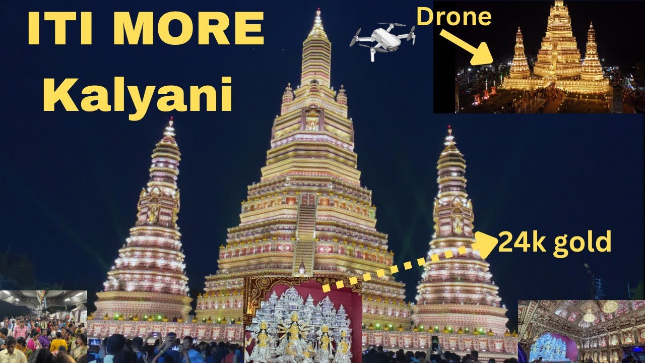 KALYANI ITI More Durga Puja Pandal 2024😍| India’s Largest Durga Puja pandal | Durga Puja 2024 ...