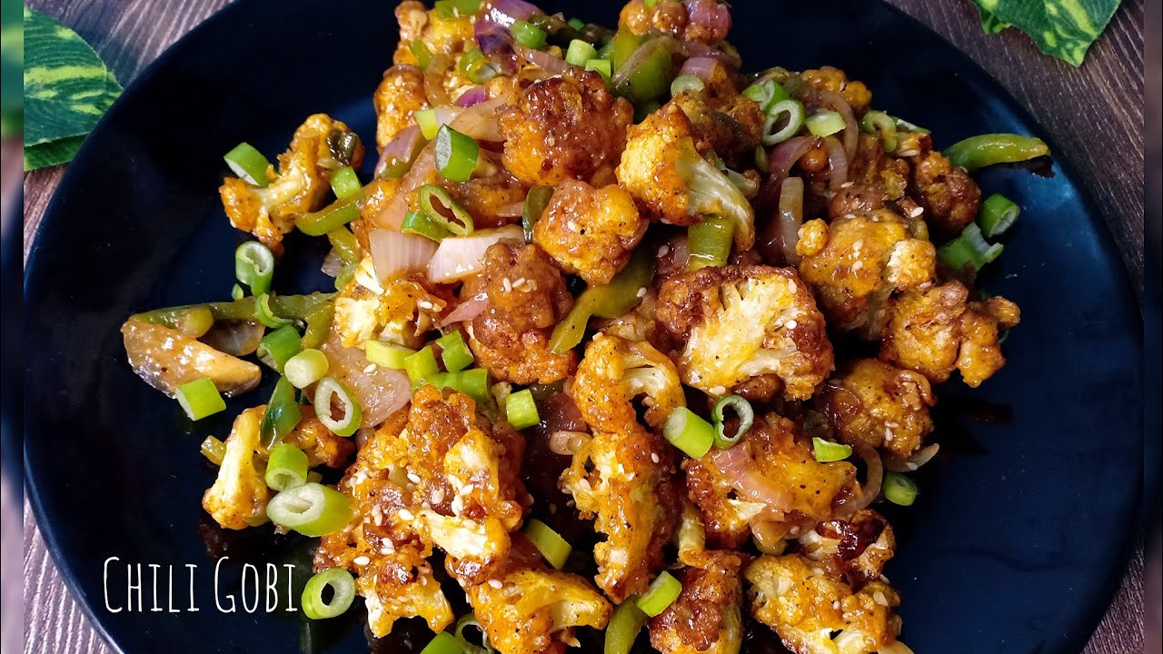 Chili Gobi || Restaurant Style Chili Gobi || No Food Colour No ...