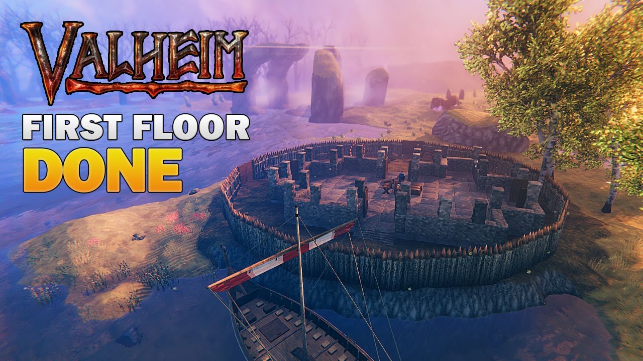 STONE FLOOR DONE | Base Building | Valheim Gameplay | S2 EP18 - YouTube