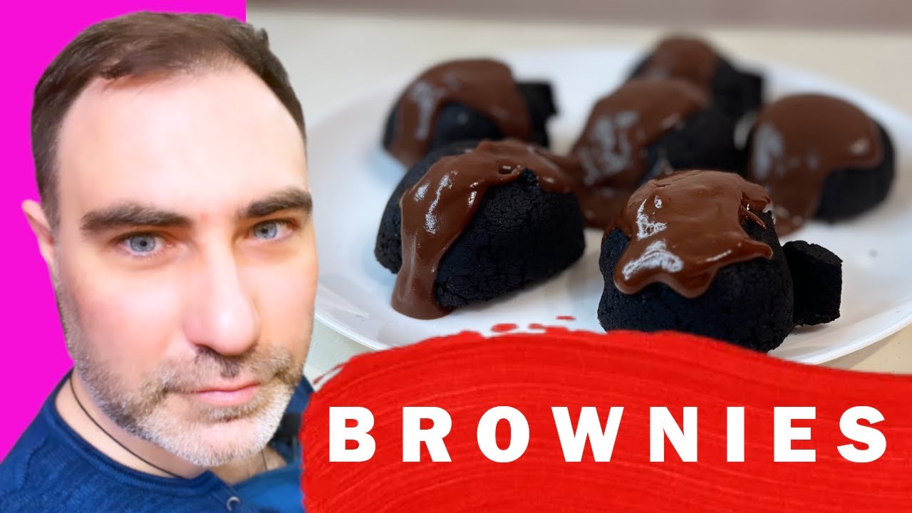 ASMR EATING BROWNIES CHOCOLATE CREAM MUKBANG - YouTube