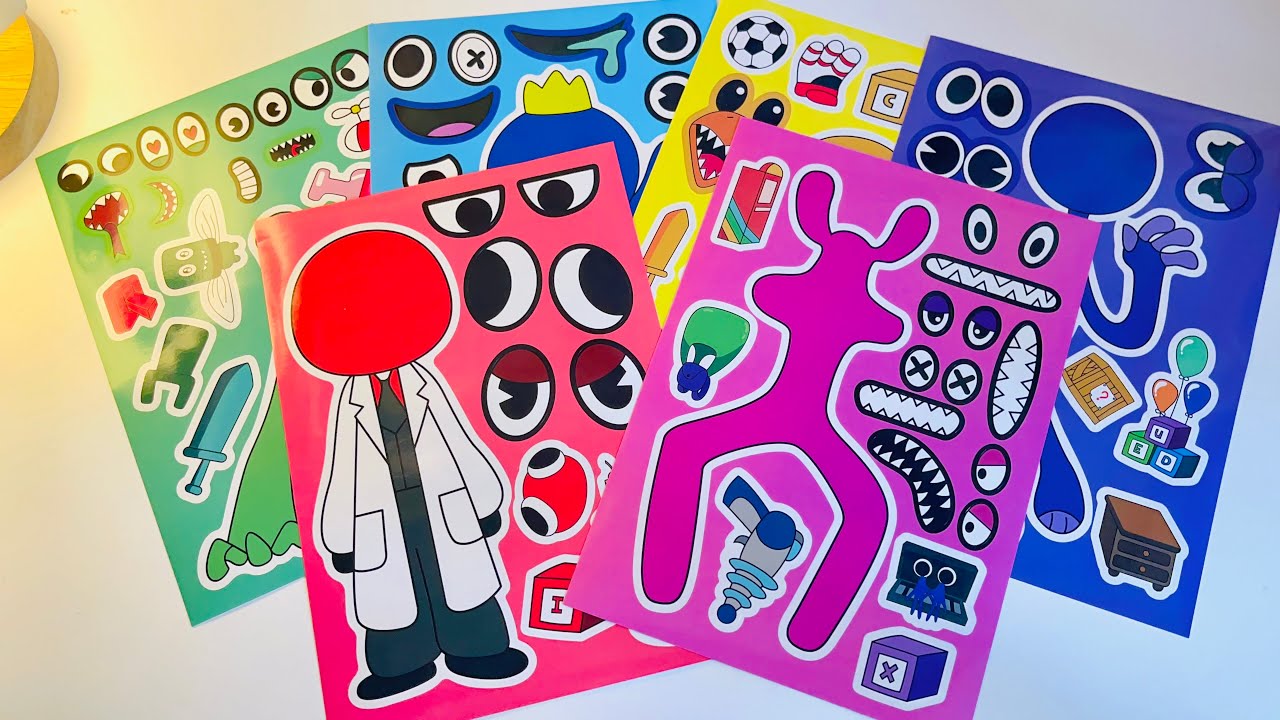 🌈PaperDIY🌈Decorate rainbow friendswithstickers#paper#asmr#diy# ...