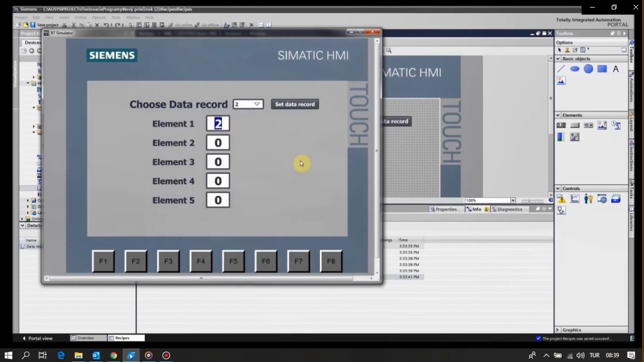 Siemens Tia Portal Wincc Tutorial Recipes 12 Youtube