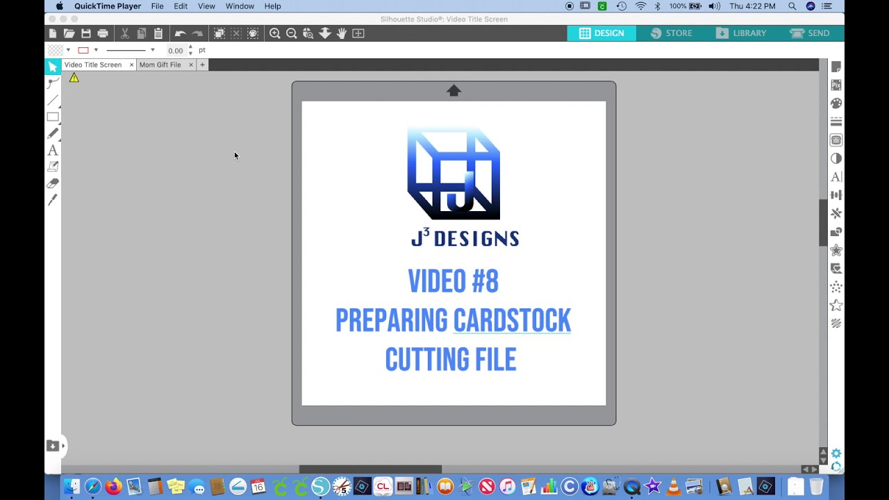 Video 8-Creating Cardstock Cutting File - YouTube