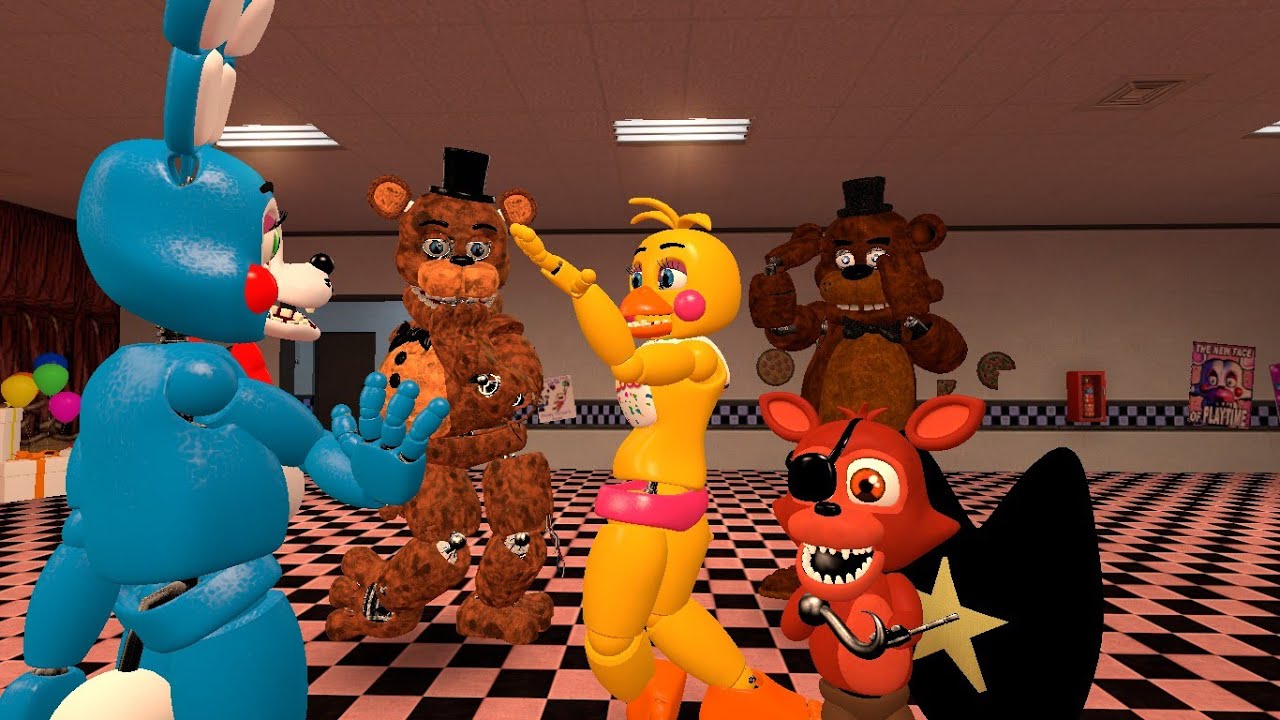 Gmod FNAF Freddy and friends foxy JR mischief - YouTube