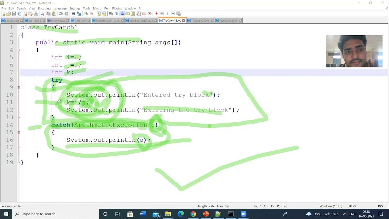 MULTIPLE CATCH BLOCKS & DEMO OF TRY,CATCH AND FINALLY - YouTube