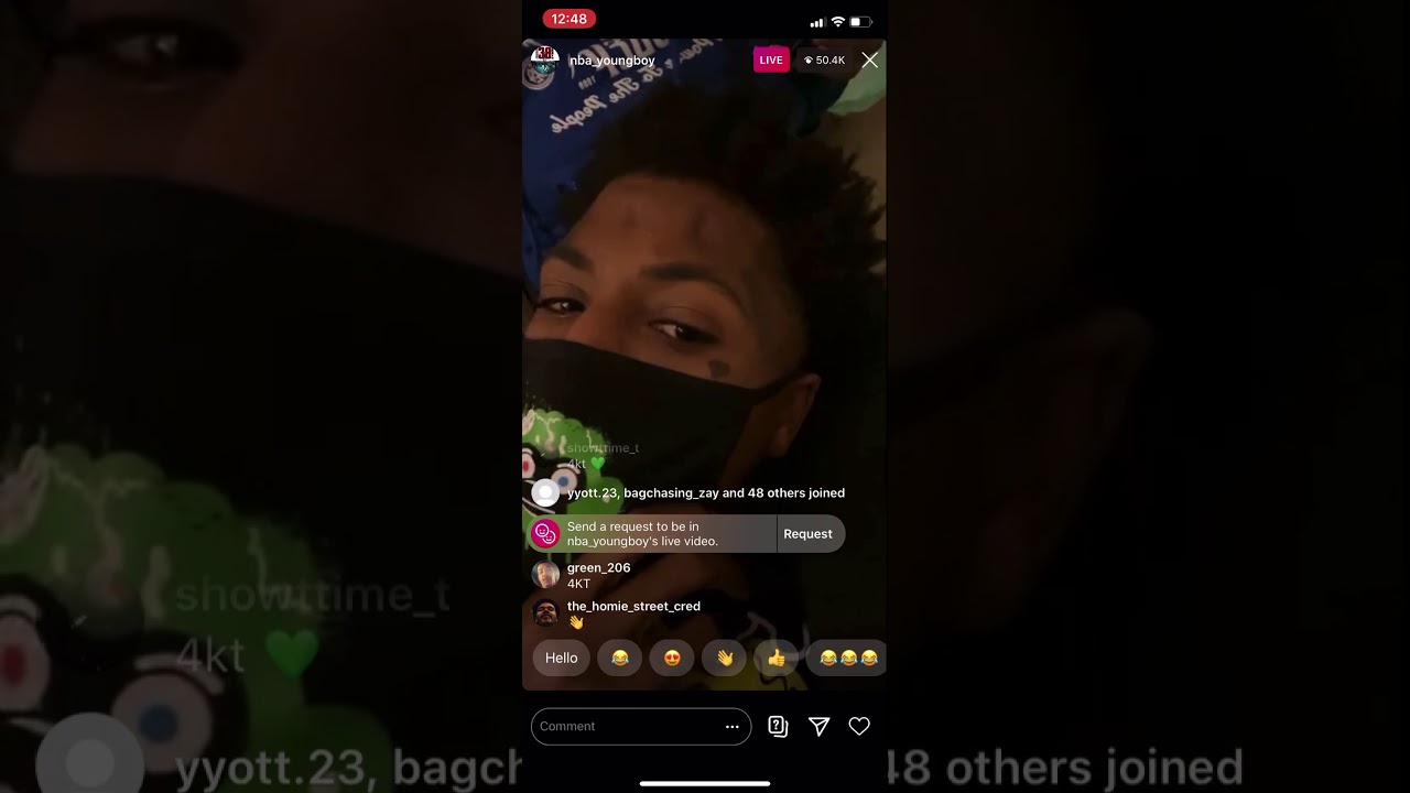 NBA YoungBoy On IG Live After Dropping 38 Baby 2 - YouTube