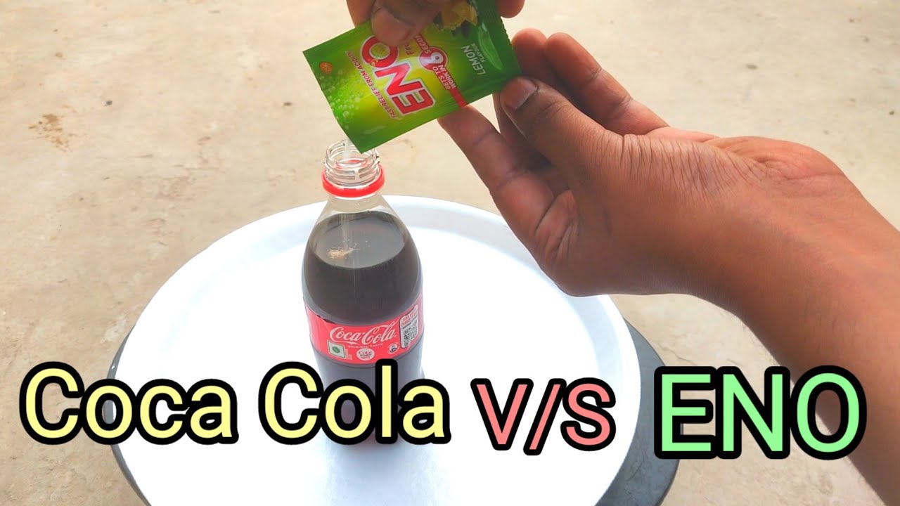 Coca Cola V/S ENO | coca cola and eno reaction | science experiment ...