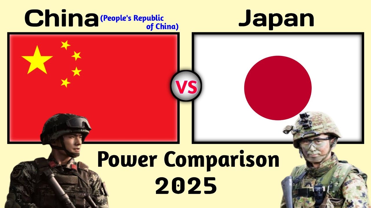 China vs Japan Millitary Power Comparison 2025| Japan vs China military ...