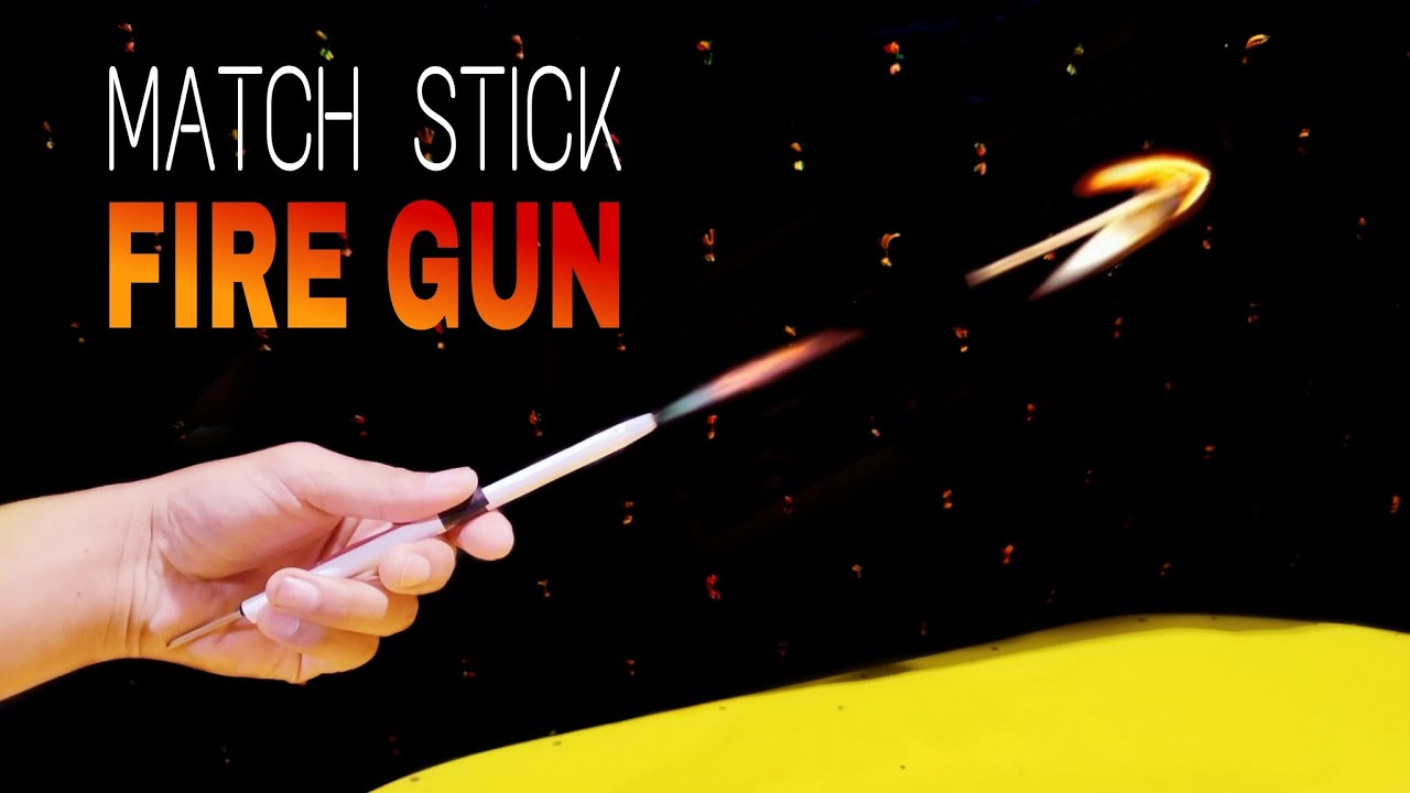 How to make a Matchstick fire gun | Easy matches rocket | diy amazing ...