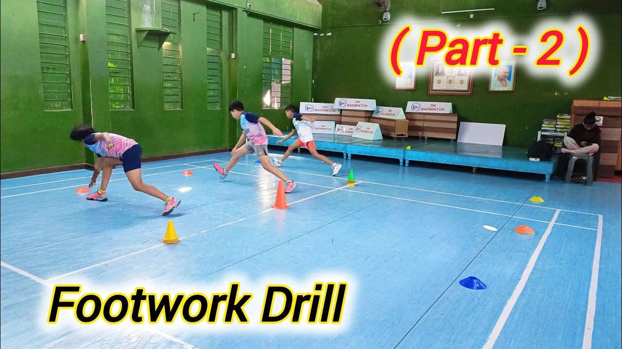 Do This To Improve FOOTWORK | 6 Corner Footwork | Badminton Training ...