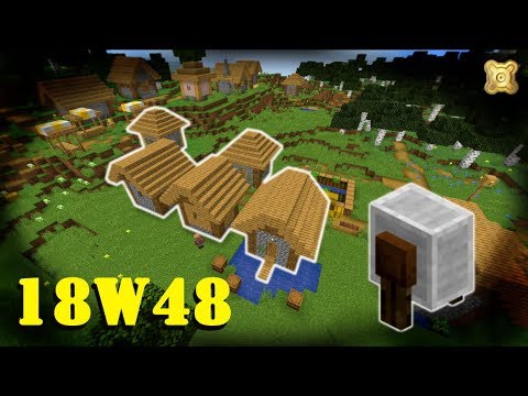 Minecraft 18w48 - Nouveaux Villages et Utilité du GrindStone ! - YouTube