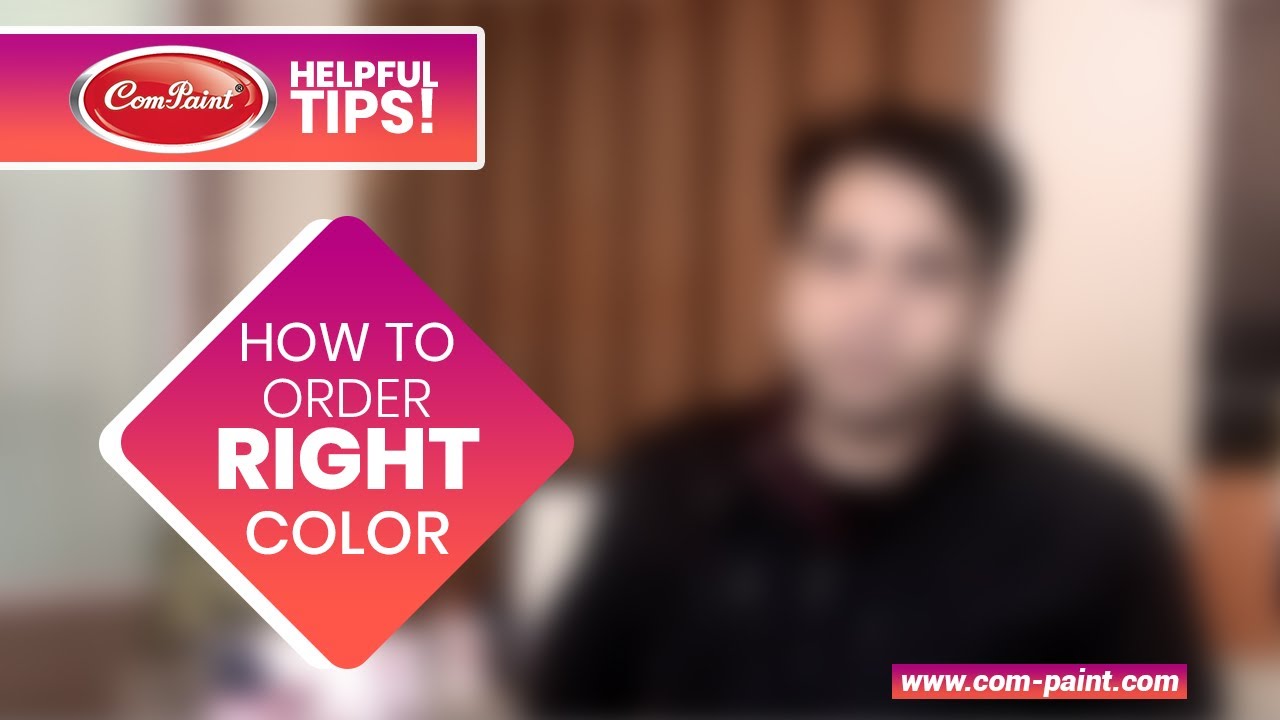 Com-Paint Helpful Tips | How to order the right Colour Shade - YouTube