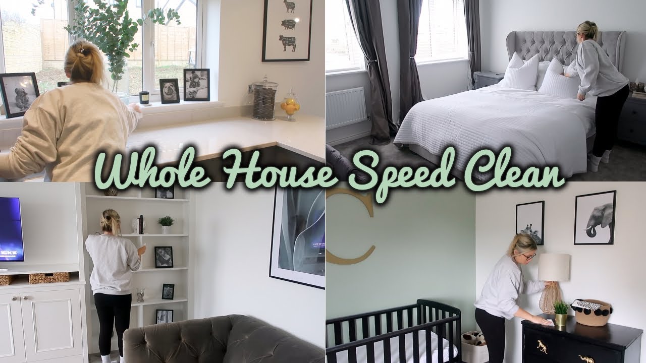 WHOLE HOUSE SPEED CLEAN FT CRAZY CLEANING HACK | CLEANING MOTIVATION ...