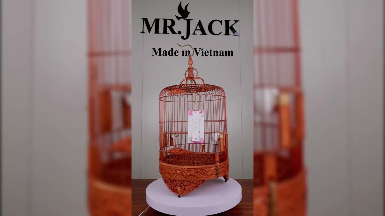 กรงนกเวียดนาม ลายกิเลน เต็ม ขนาด 10 นิ้ว กรงนกเลี้ยง | Mr.Jack - YouTube