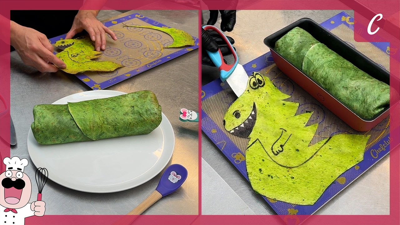 How to Make a Dinosaur Burrito - Fun Cooking for Kids! - YouTube