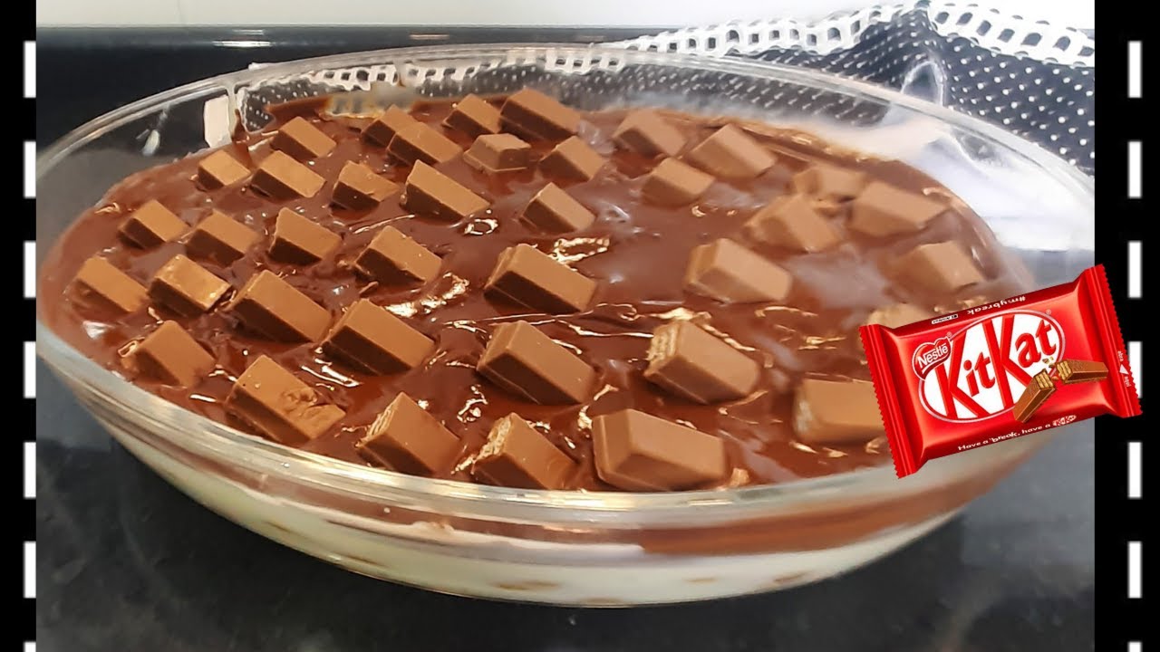 Pavê fácil e rápido | Pavê de Kit Kat irresistível, perfeito qualquer ...