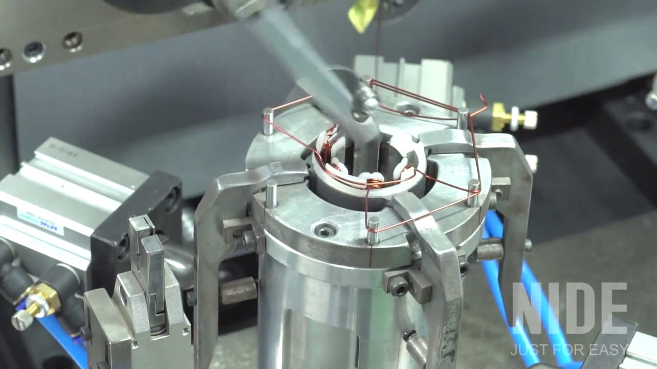 Brushless motor Needle winding machine of automatic motor assembly line ...