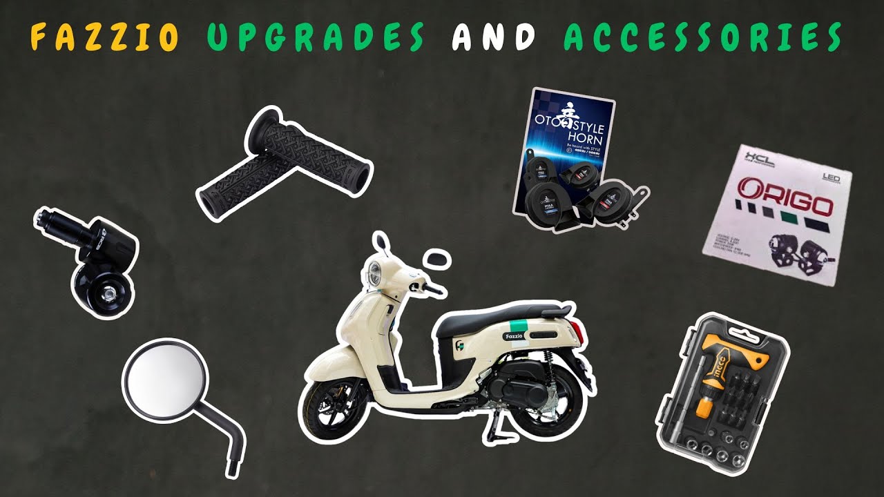 FAZZIO 125 | MGA UPGRADES AT ACCESSORIES - YouTube