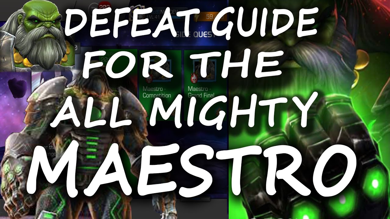 DEFEAT GUIDE FOR MAESTRO||MARVEL CONTEST OF CHAMPIONS - YouTube
