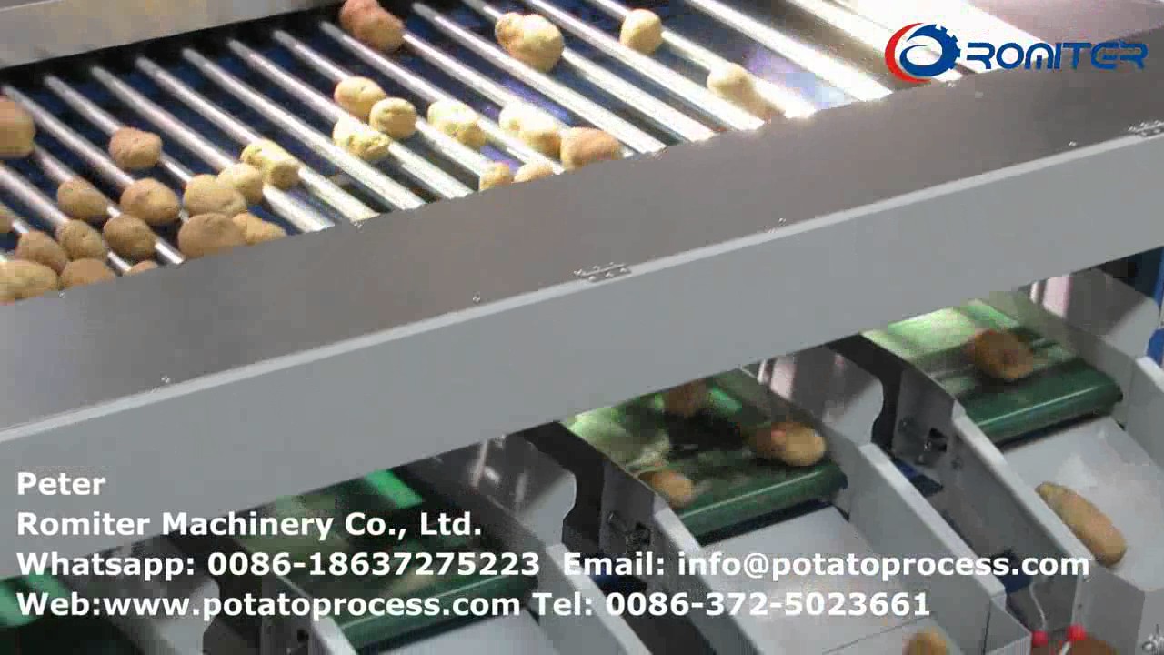Automatic 3ton Per Hour Potato Size Sorting Machine for Sale-Romiter ...