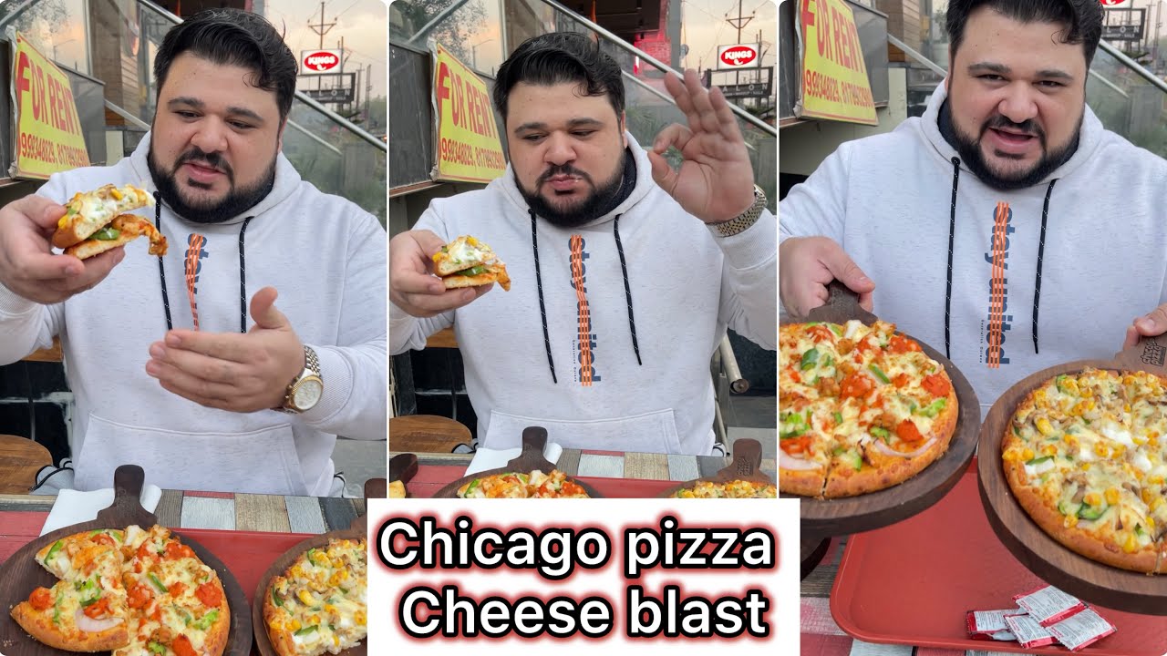 Chicago pizza cheese blast pizza - YouTube