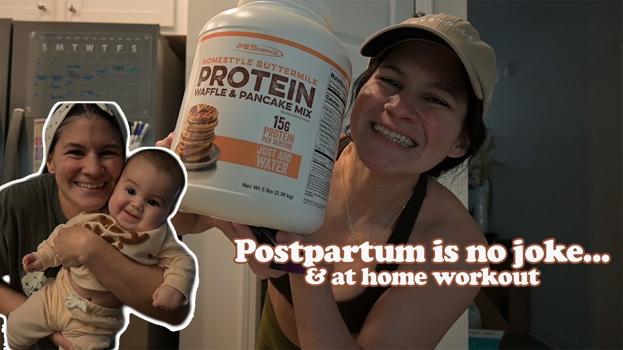 Day in the life//5 month PP//Home Workout - YouTube