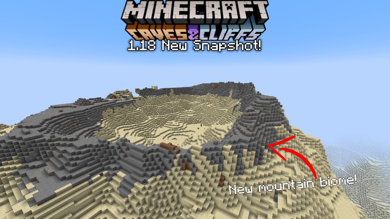 NEW Stony Peaks Mountain Biome! Minecraft 1.18 Experimental Snapshot 3 ...