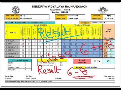 Class 6 to 8 Result Preparation Software Demo - YouTube