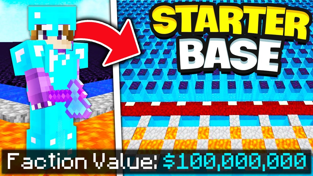 BUILDING THE STARTER GOD BASE! *RICHEST* | Minecraft Factions ...