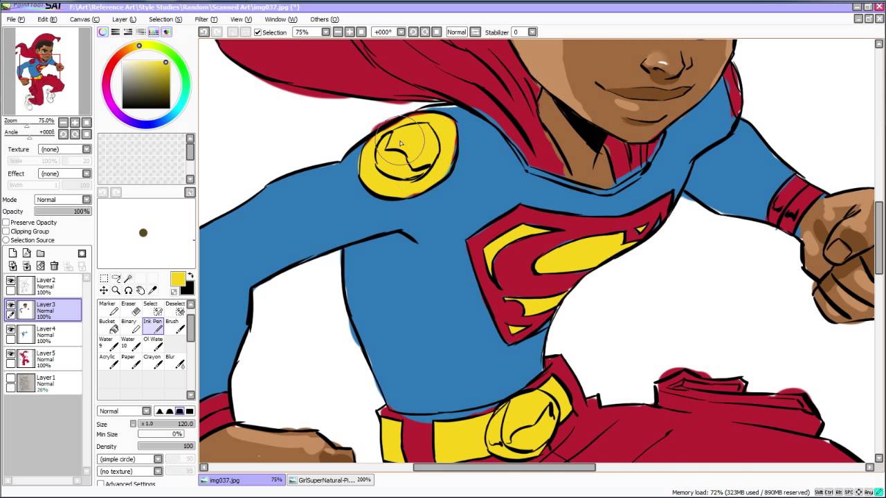 Digital Drawing & Coloring Ep. 2 with MarcusTheVisual - YouTube