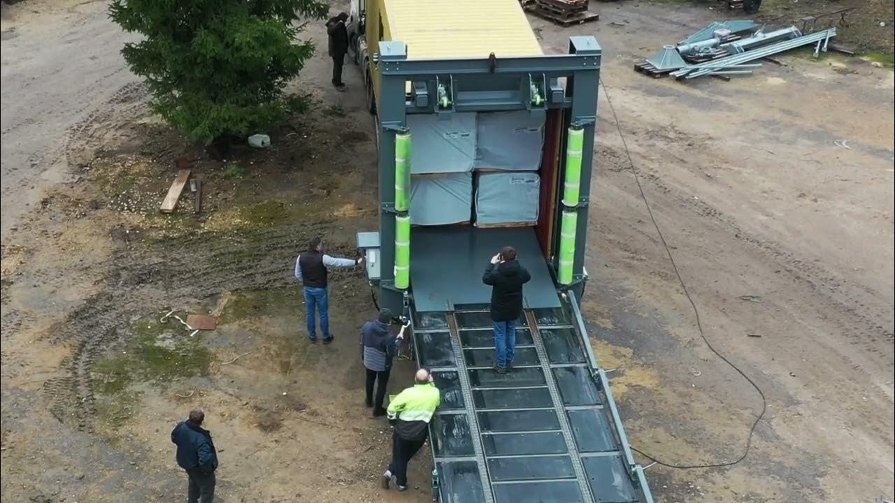 Ancra's Automatic Container Loading and Unloading System - YouTube