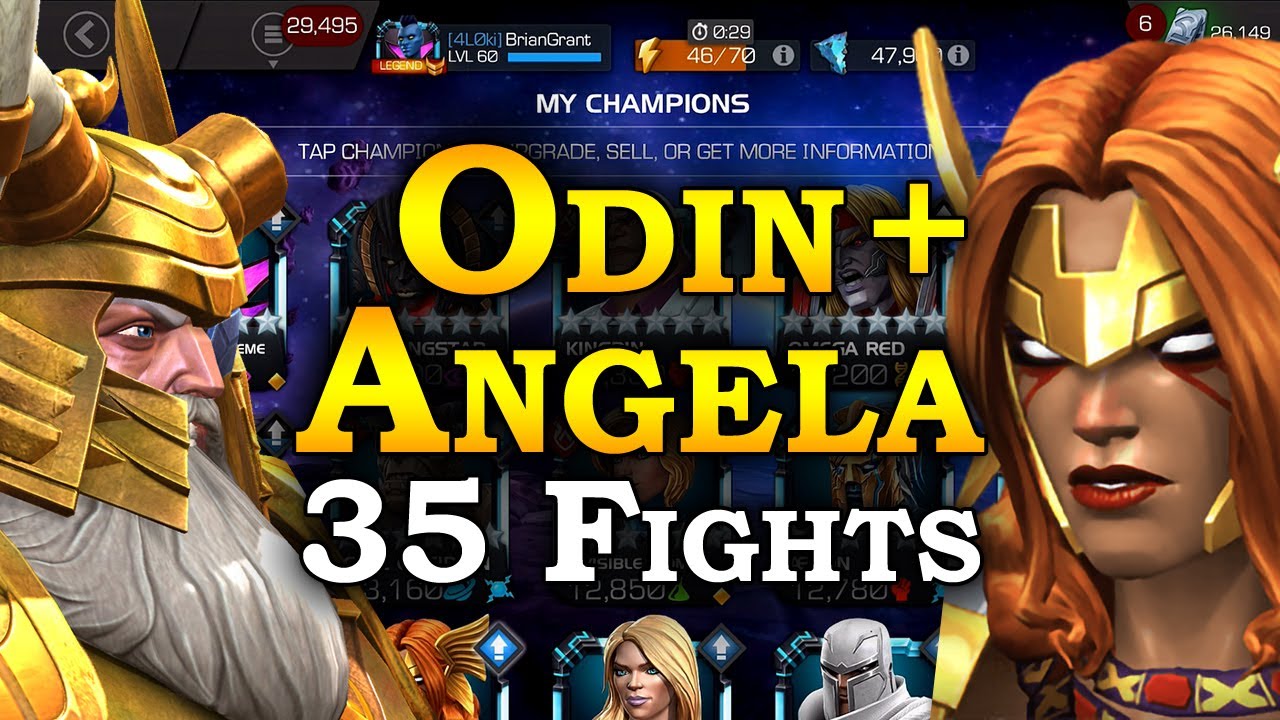 Angela + Odin Synergy = Stronger Every Fight | Marvel Contest of ...